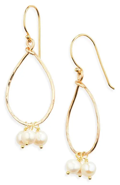 KIARA BY KI-ELE Ki-ele Kelsey Pearl Drop Earrings - Gold