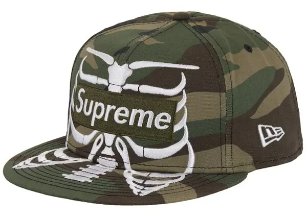 Supreme Bones Box Logo New Era 59fifty Cap - Camo