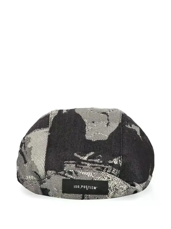 ISO.POETISM Abstract-print Cap - White