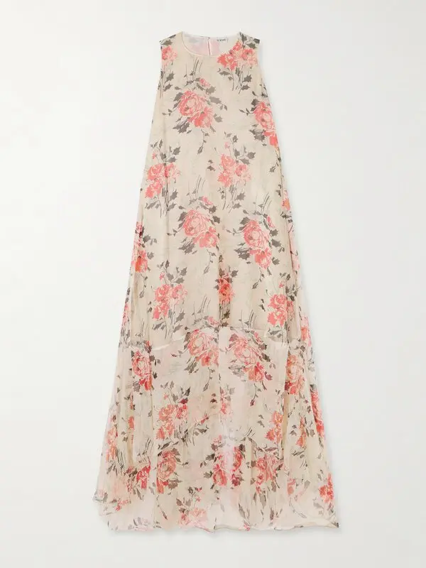 Loewe Asymmetric Floral-print Maxi Dress