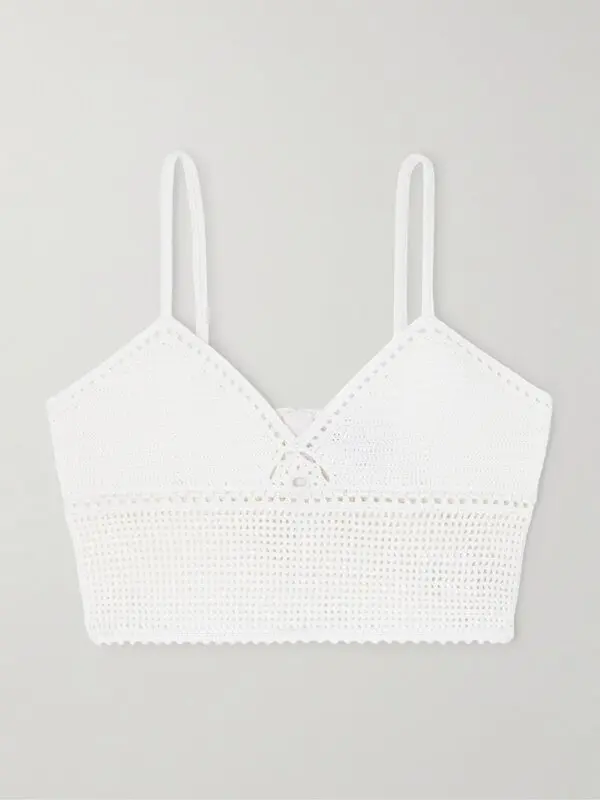 Ralph Lauren Crocheted Bralette - White