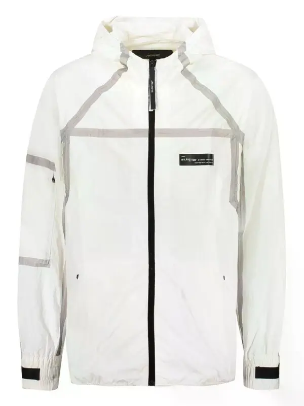 ISO.POETISM Mesh Panel Hooded Jacket - White
