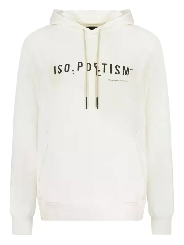 ISO.POETISM Logo-print Hoodie - White