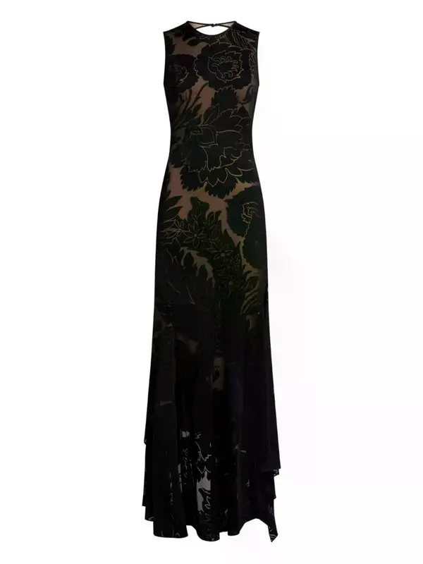 Etro Floral Stretch Dress - Black