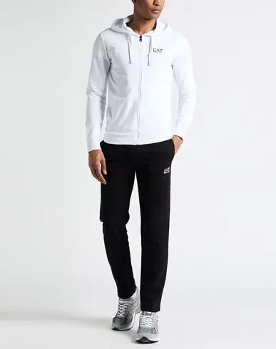 EA7 Two-tone French Terry Tracksuit - White