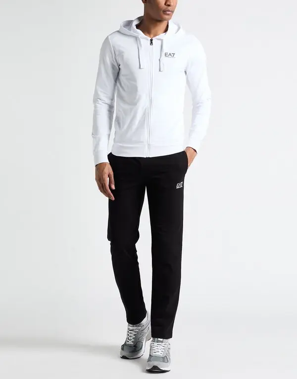 EA7 Two-tone French Terry Tracksuit - White