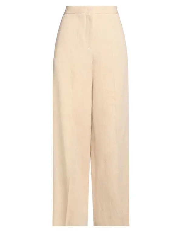 Fabiana Filippi Wide-leg Linen Blend Pants - Beige