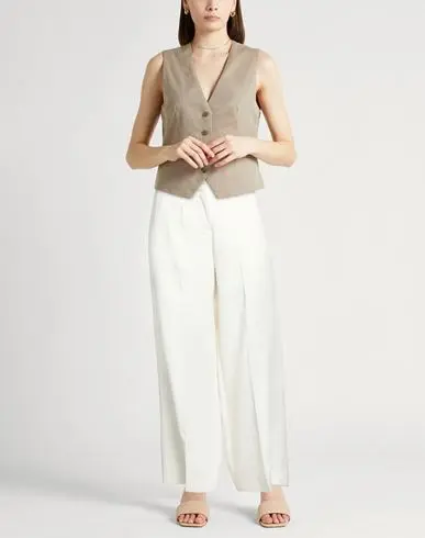Fabiana Filippi Wide-leg Linen Blend Pants - White