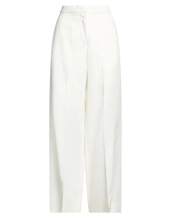 Fabiana Filippi Wide-leg Linen Blend Pants - White