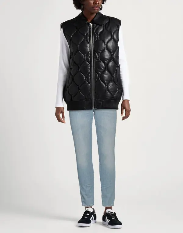 Guess Skinny Jeans With Leather Trims
