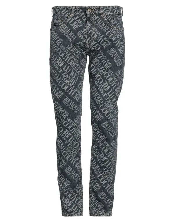 Versace Straight-leg Jeans With Logo Print