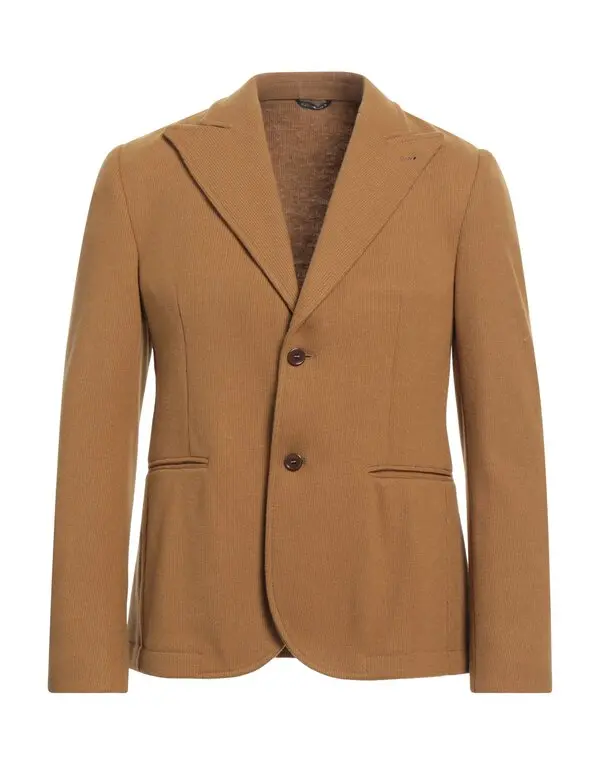 DANIELE ALESSANDRINI Single-breasted Flannel Blazer