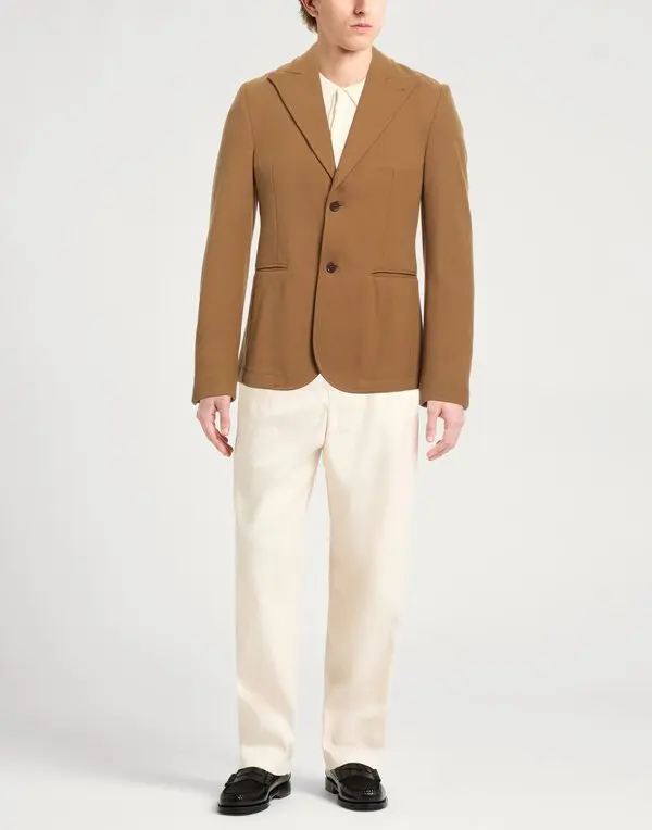 DANIELE ALESSANDRINI Single-breasted Flannel Blazer