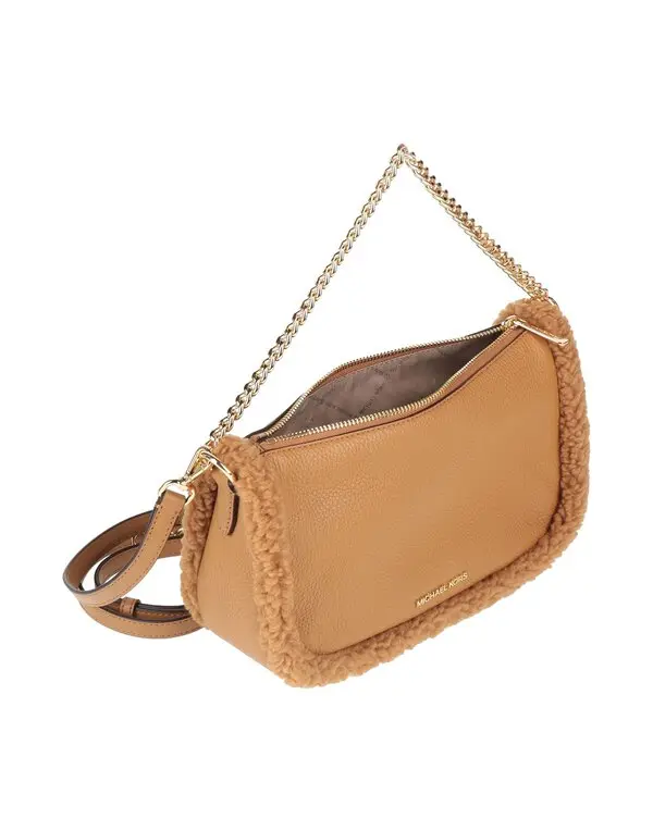 Michael Kors Shearling Trimmed Baguette Bag