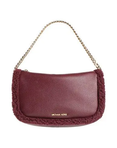 Michael Kors Shearling Trimmed Baguette Bag