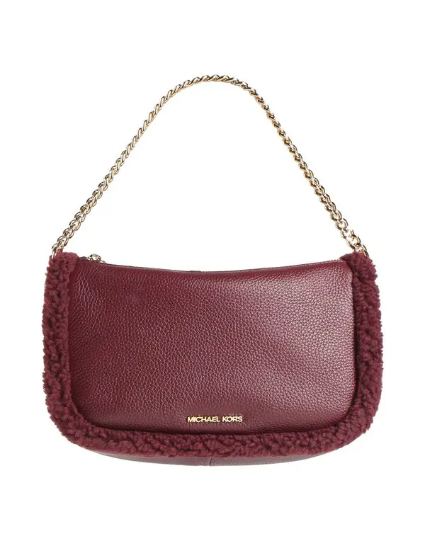 Michael Kors Shearling Trimmed Baguette Bag
