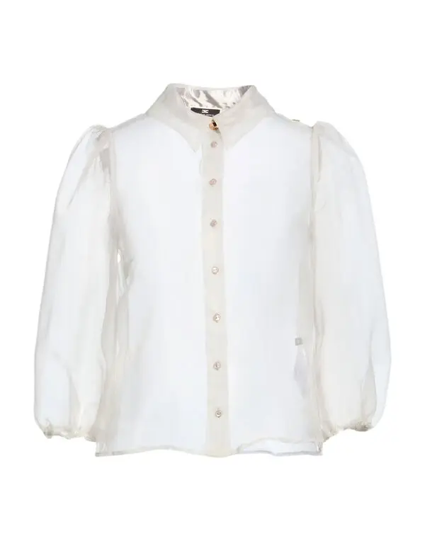 Elisabetta Franchi Shirt Size Polyester - Light Grey