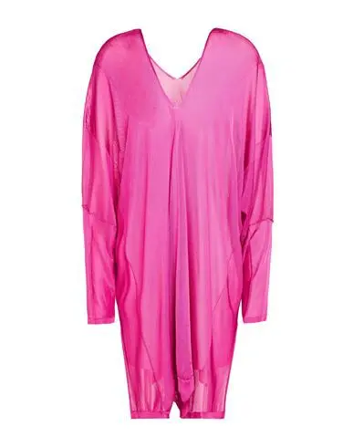 Liviana Conti Knitted V-neck 3/4 Sleeve Sweater - Fuchsia