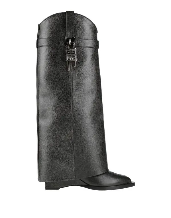 Givenchy Boots In Bull Skin With Wedge Heel - Grey