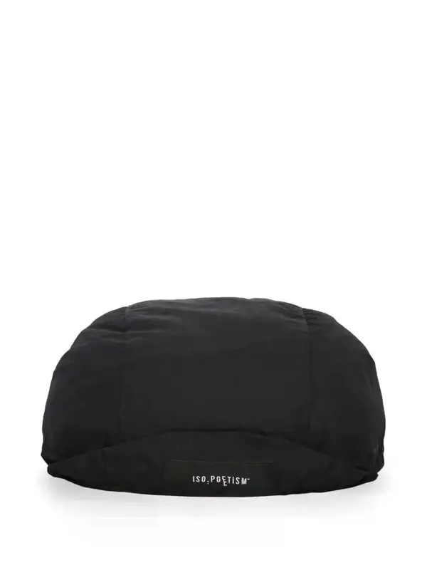 ISO.POETISM Drawstring Flat Cap - Black