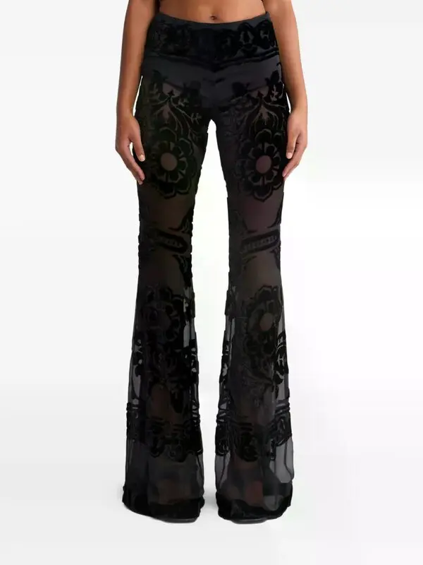 Etro Floral Flared Trousers