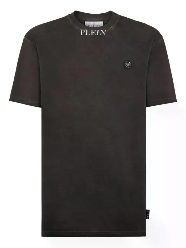 Philipp Plein Basic Old Dye T-shirt - Black