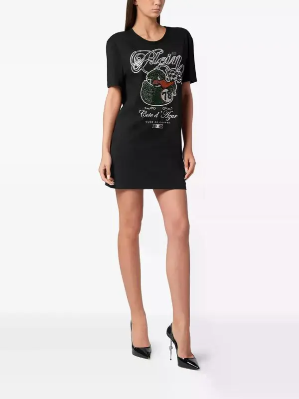 Philipp Plein Logo-print Mini Dress