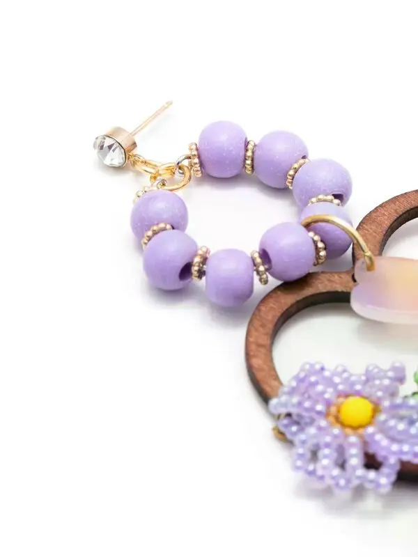 AMIR SLAMA Heart-motif Drop Earrings