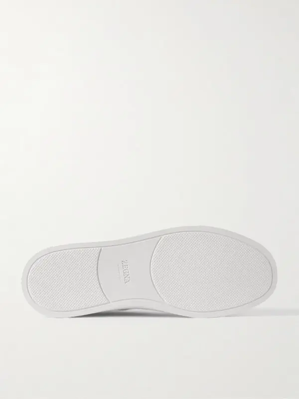 Zegna Triple Stitch™ Linen-canvas Slip-on Sneakers