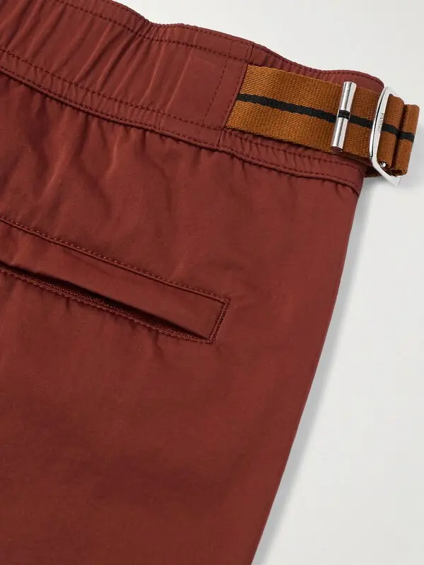 Zegna Rio Straight-leg Mid-length Swim Shorts - Red
