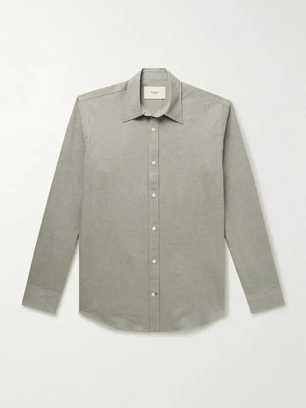 Purdey Cotton-flannel Shirt - Green