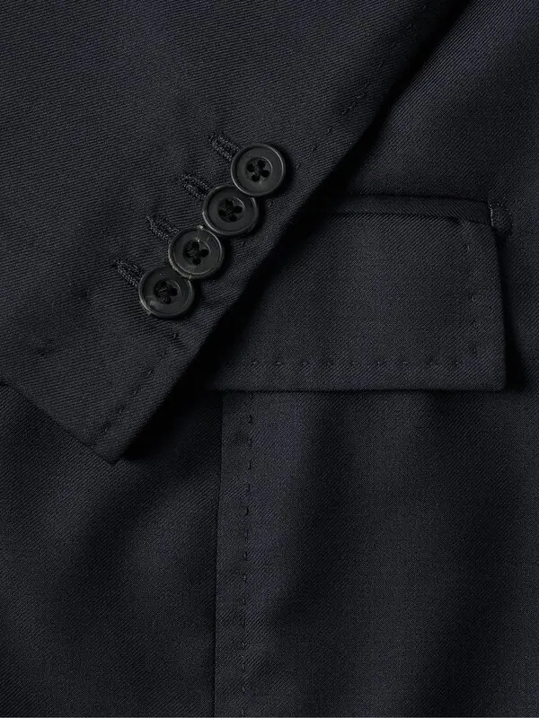 Rubinacci Unstructured Wool-twill Suit Jacket