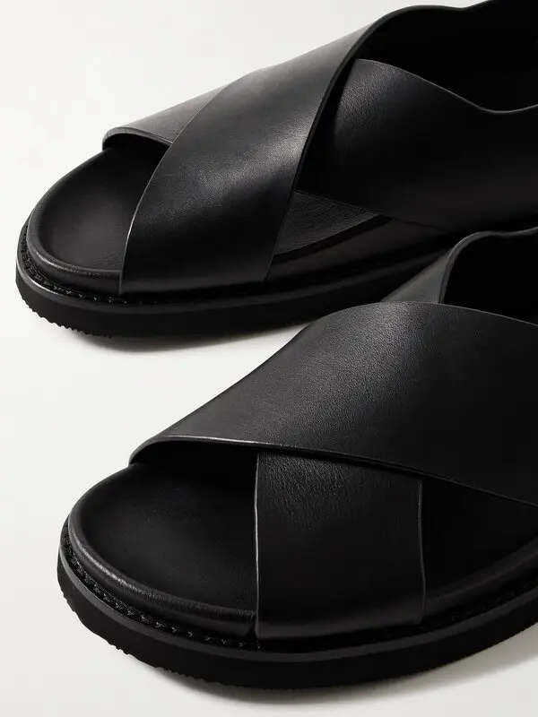 Polo Ralph Lauren Zane Oiled-leather Sandals