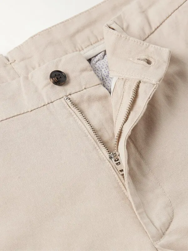 Peter Millar Somerset Slim-fit Stretch Cotton And Linen-blend Trousers