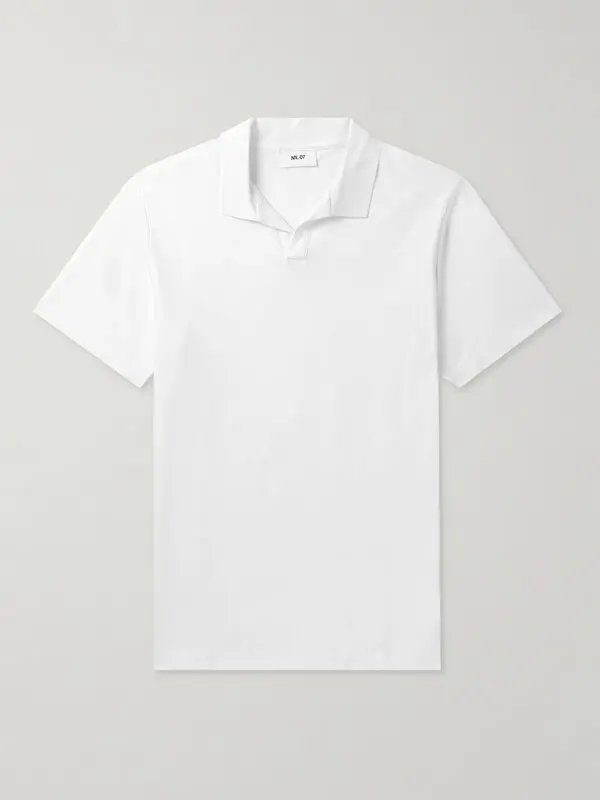 Nn07 Paul 3525 Organic Cotton Polo Shirt - White