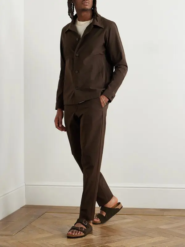 Nn07 Zander 1924 Striped Seersucker Overshirt