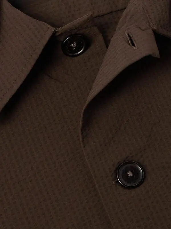 Nn07 Zander 1924 Striped Seersucker Overshirt