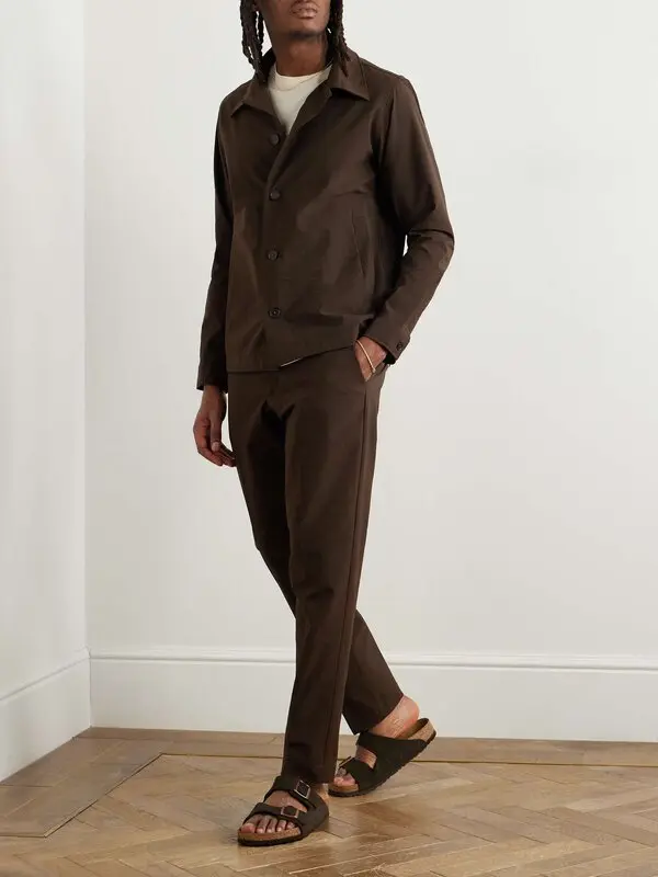 Nn07 Zander 1924 Striped Seersucker Overshirt