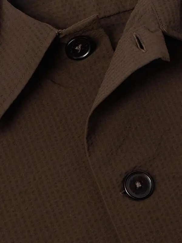 Nn07 Zander 1924 Striped Seersucker Overshirt