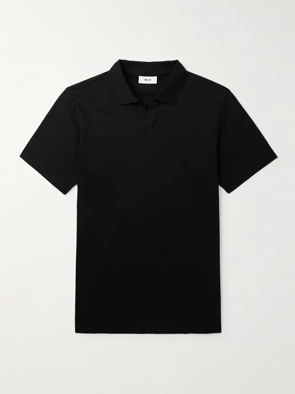 Nn07 Paul 3525 Organic Cotton Polo Shirt - Black