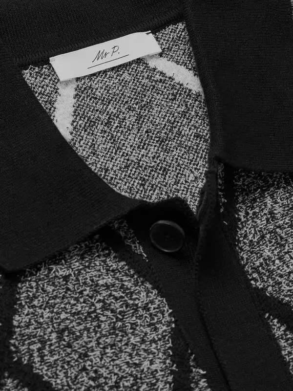 Mr P. Jacquard-knit Organic Cotton-blend Terry Shirt
