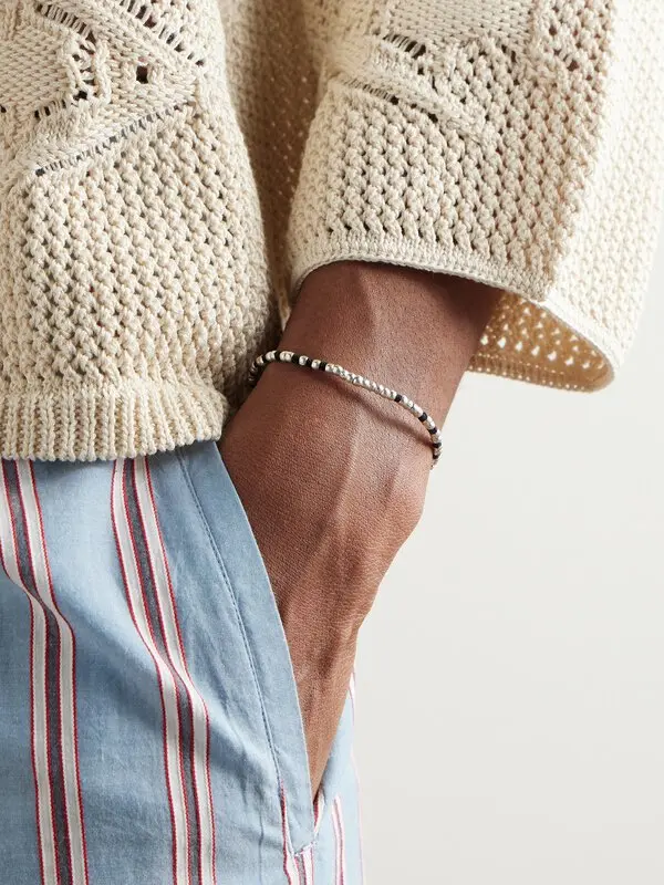 MIKIA Sterling Silver Beaded Bracelet