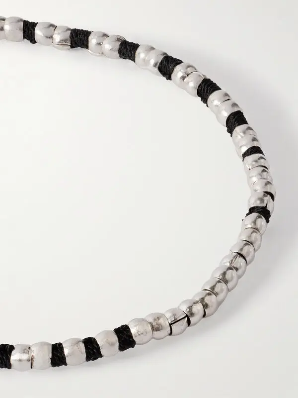 MIKIA Sterling Silver Beaded Bracelet