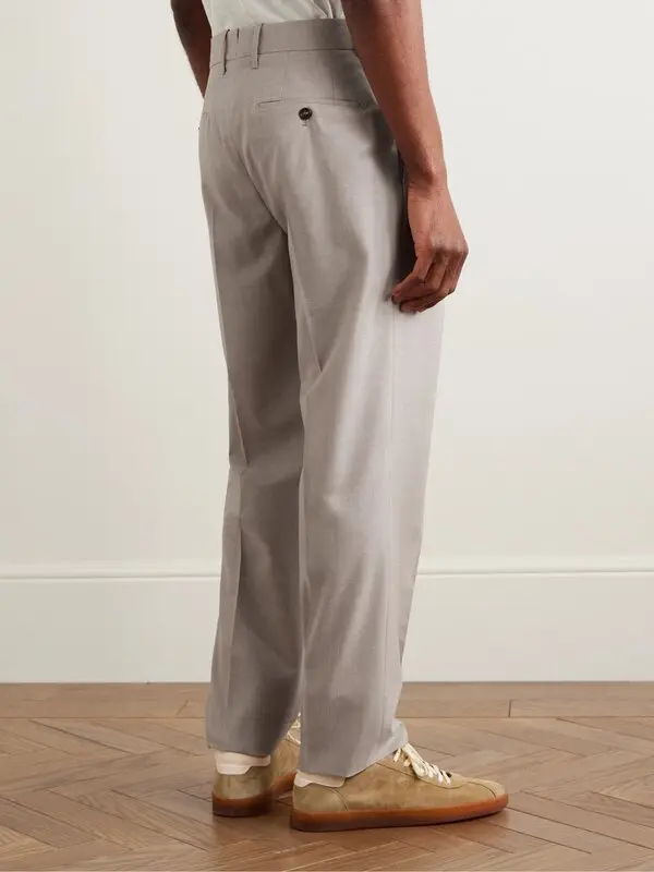 SLOWEAR Venezia 1951 Tapered Pleated Virgin Wool Trousers