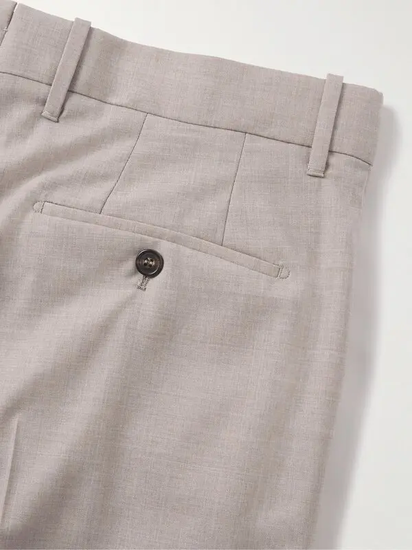 SLOWEAR Venezia 1951 Tapered Pleated Virgin Wool Trousers