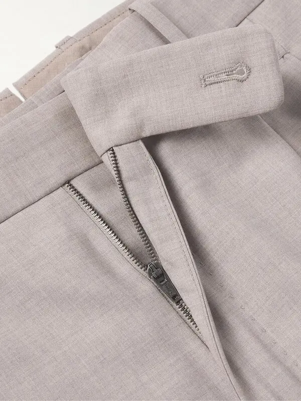 SLOWEAR Venezia 1951 Tapered Pleated Virgin Wool Trousers