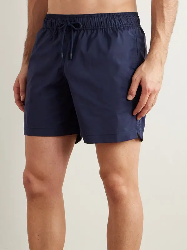 Frescobol Carioca Salvador Straight-leg Mid-length Swim Shorts - Blue
