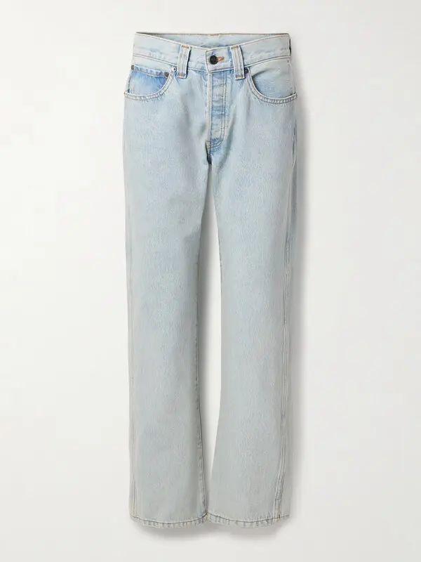 Khaite Callum Mid-rise Straight-leg Jeans - Blue