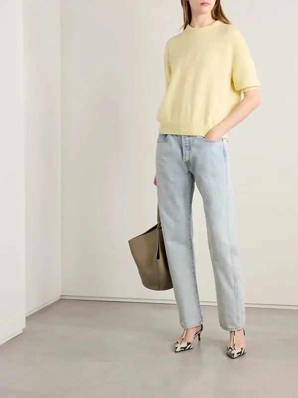 Khaite Callum Mid-rise Straight-leg Jeans - Blue