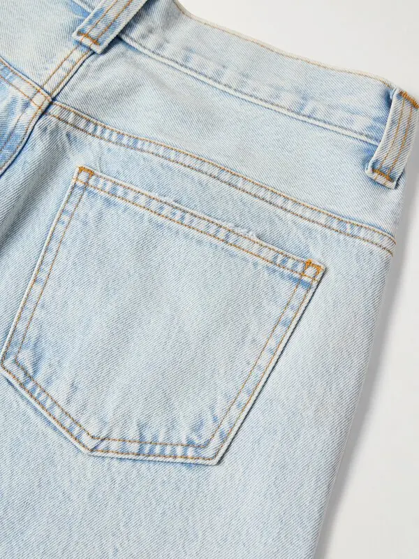 Khaite Callum Mid-rise Straight-leg Jeans - Blue